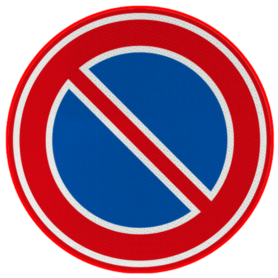 E01 Parkeerverbod Officiële verkeersborden