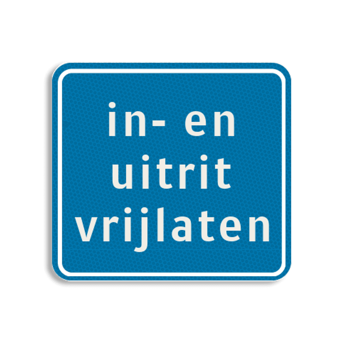 Vlak terreinbord 119x109mm In- en uitrit vrijlaten kopen? Bestel!