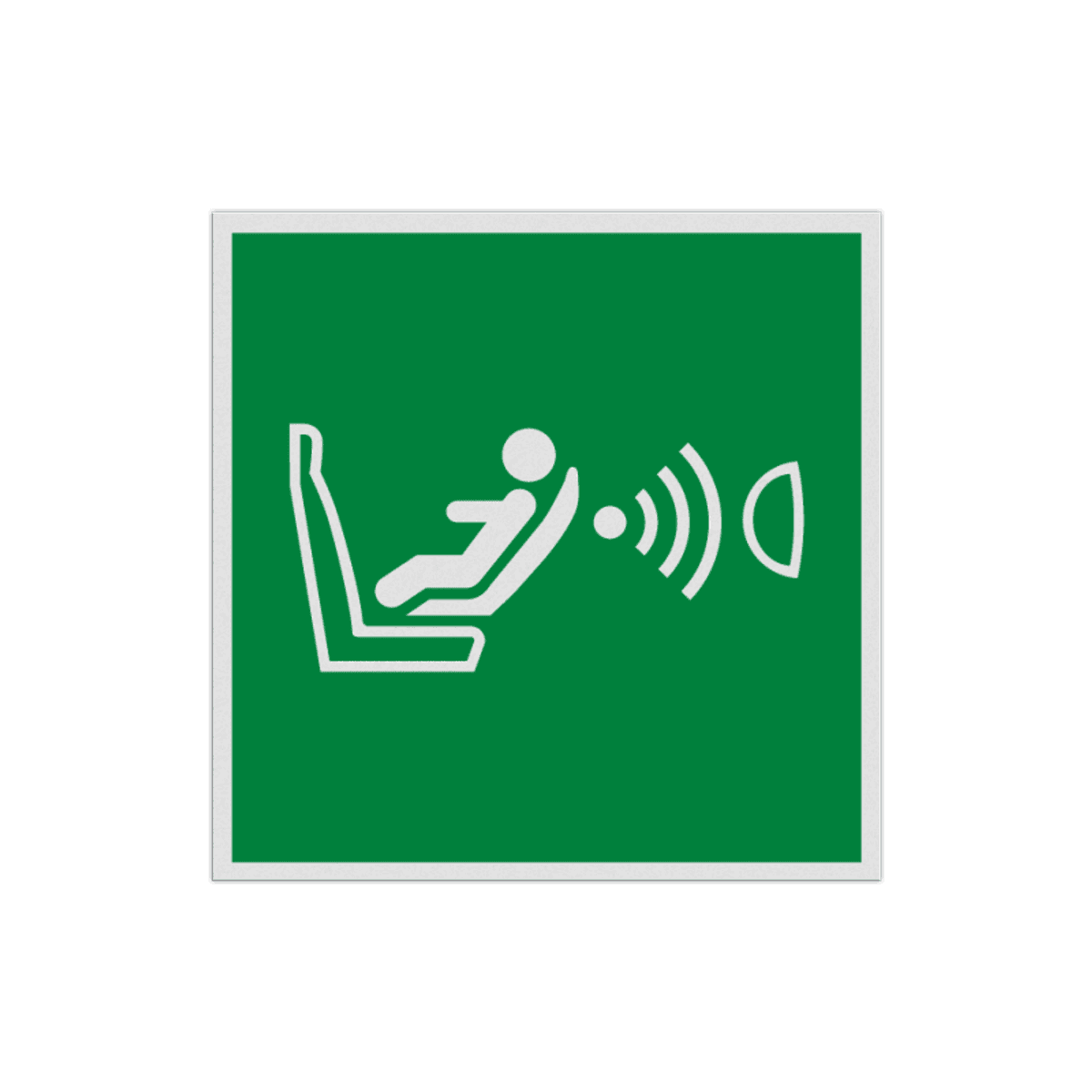 Veiligheidspictogram E014 - Detectiesysteem voor kinderstoeltje ...