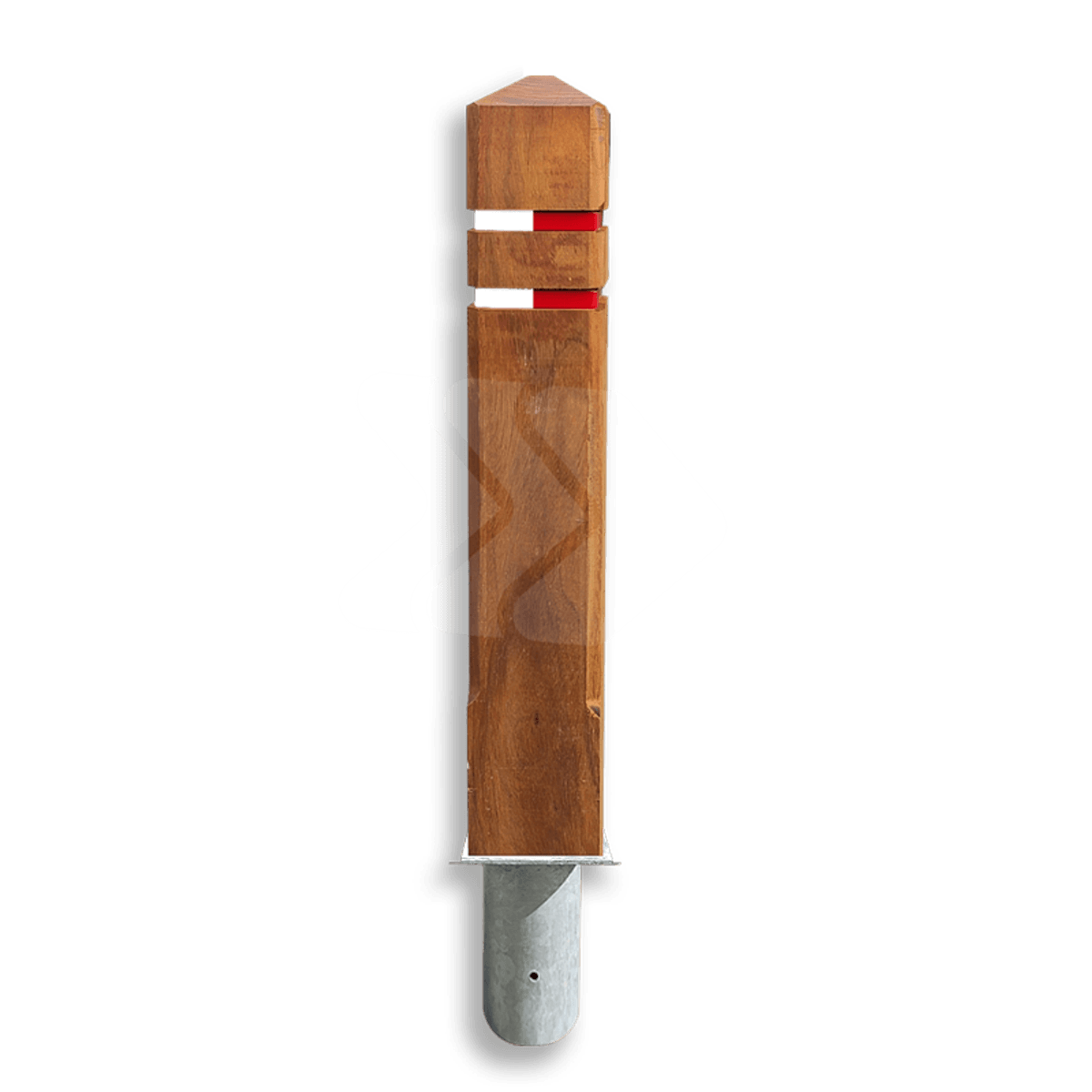 Poteau anti-stationnement en bois (FSC) | Amovible | Durable