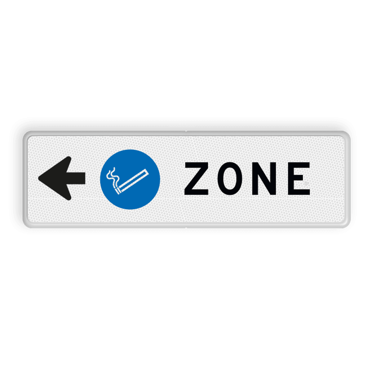 Zonebord Roken toegestaan voor rookplek met pijl | Bestel nu!