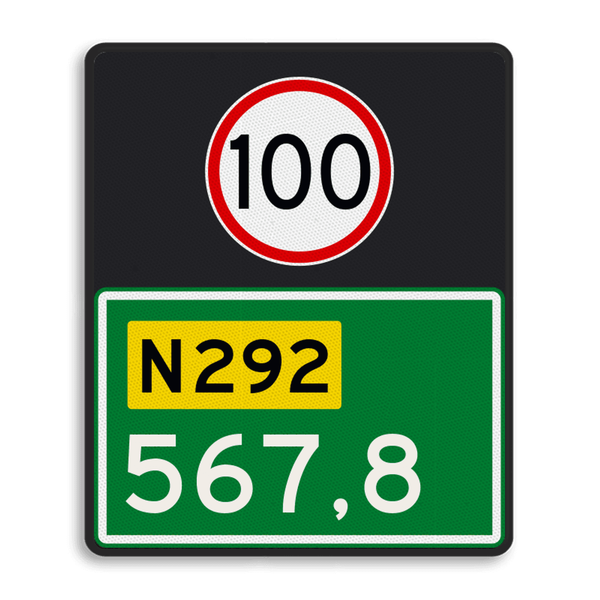 Hectometerbord 50x60cm BB10 N-weg 100 km/h Kopen? Bestel hier!