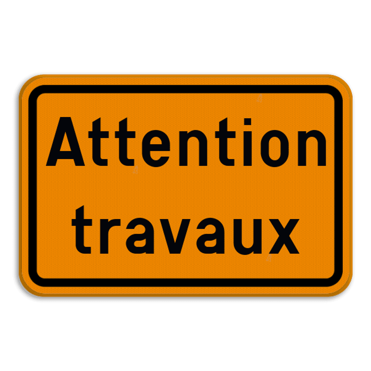 Panneau de signalisation - F39 - Attention travaux - Panneaux de texte ...