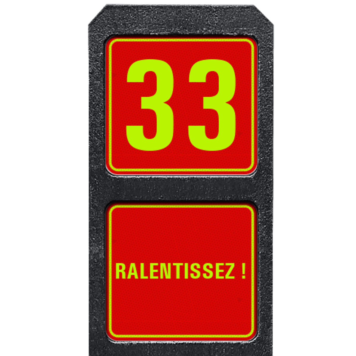 Acheter une plaque de numéro de maison fluorescente rouge-jaune
