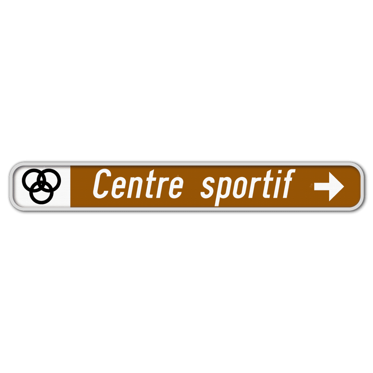 Signification Panneau de signalisation F35 - Centre sportif, lieu à ...