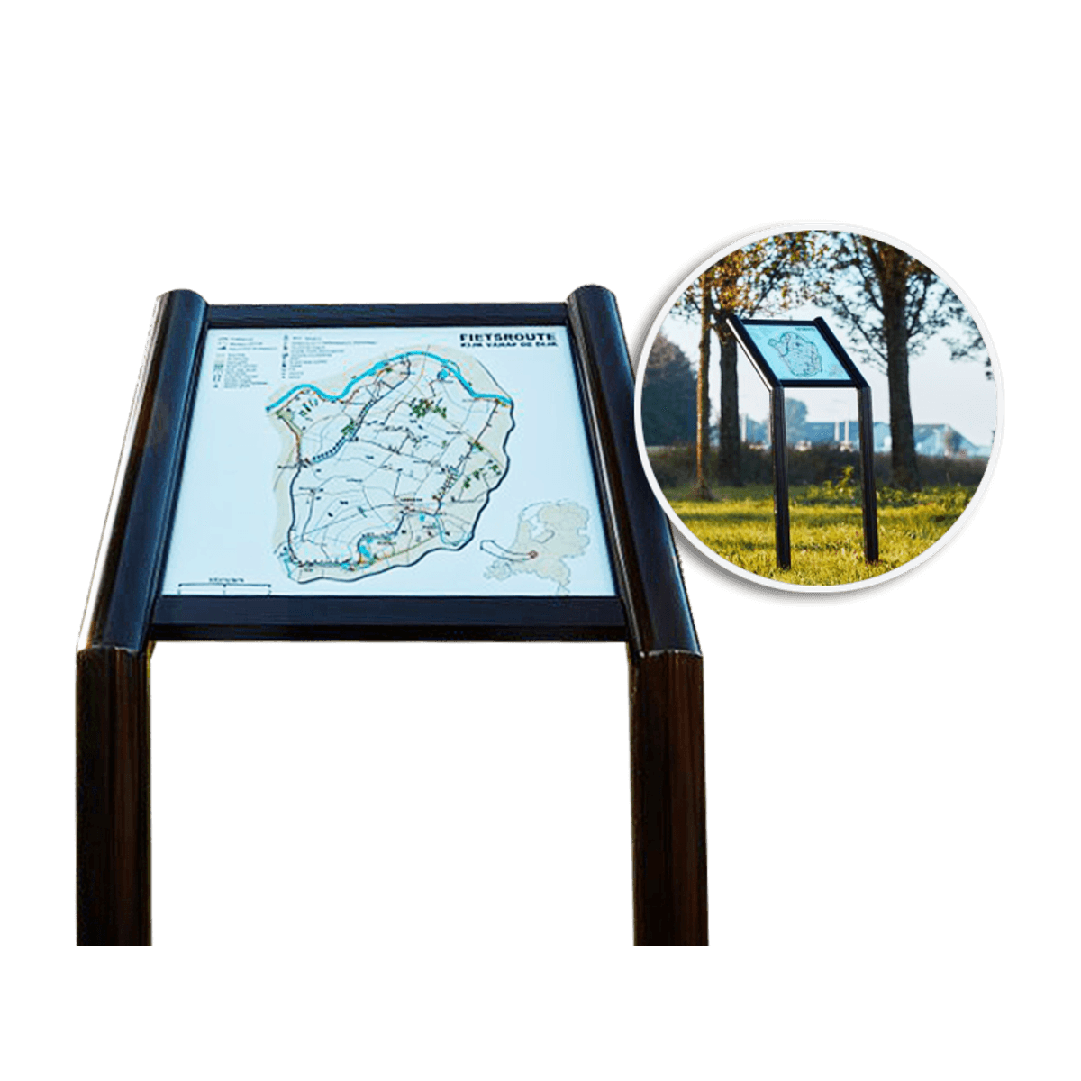 Montageframe type lessenaar nodig? Met informatiepaneel