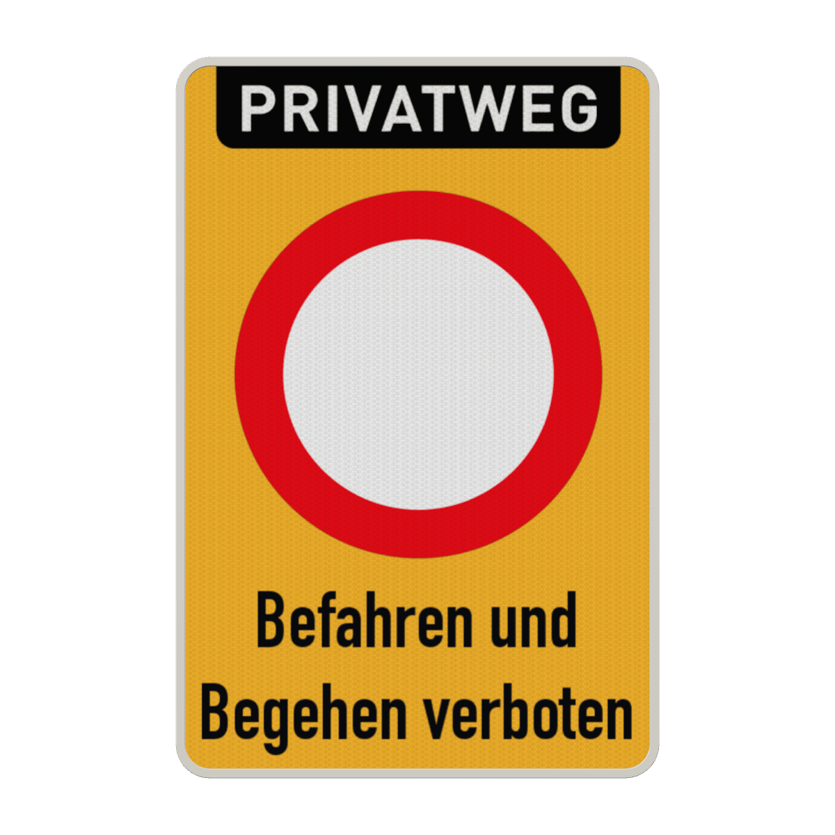 Verkehrsschild Privatweg, Befahren und Begehen verboten kaufen?