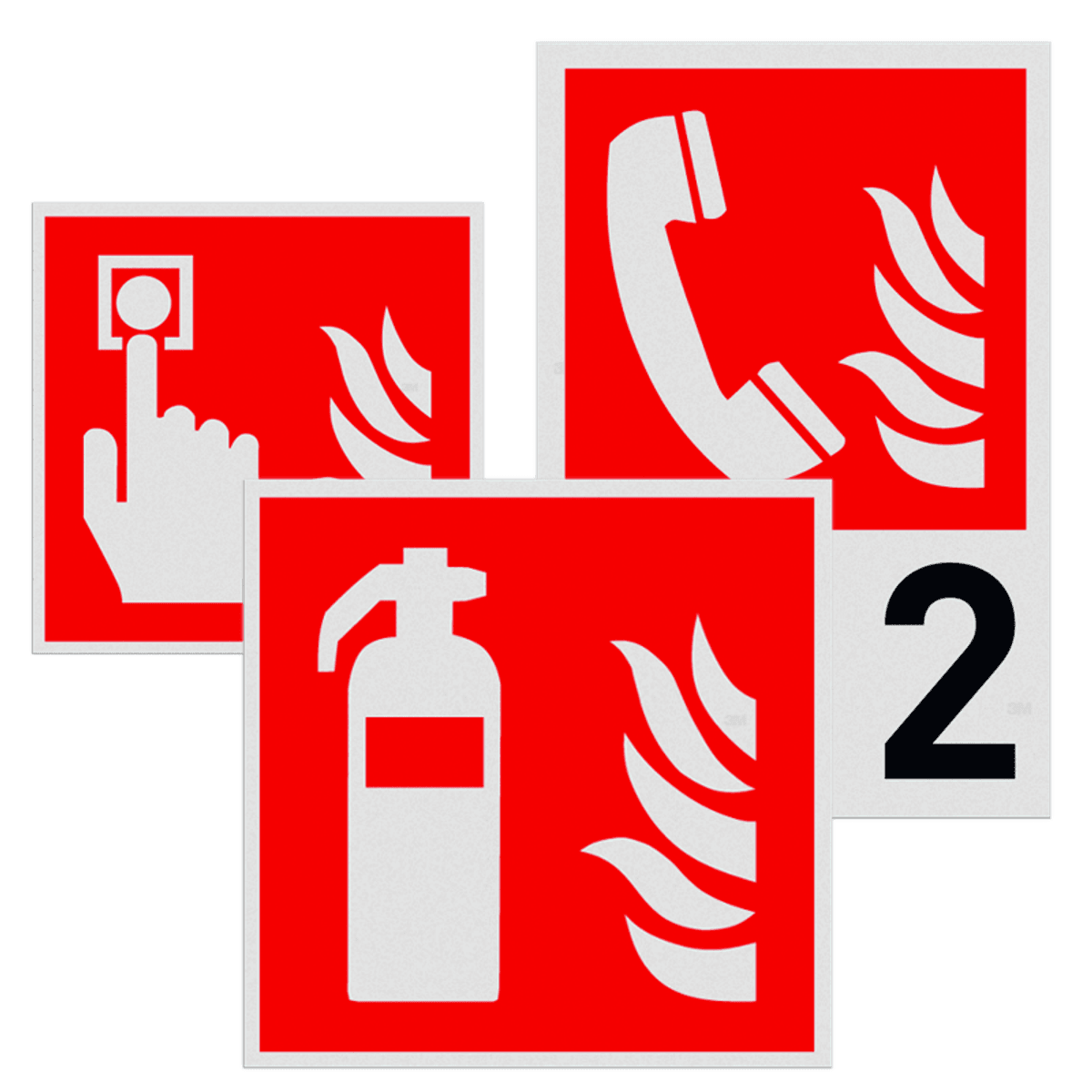 Brand pictogrammennodig? Reflecterend brand stickers en bordjes