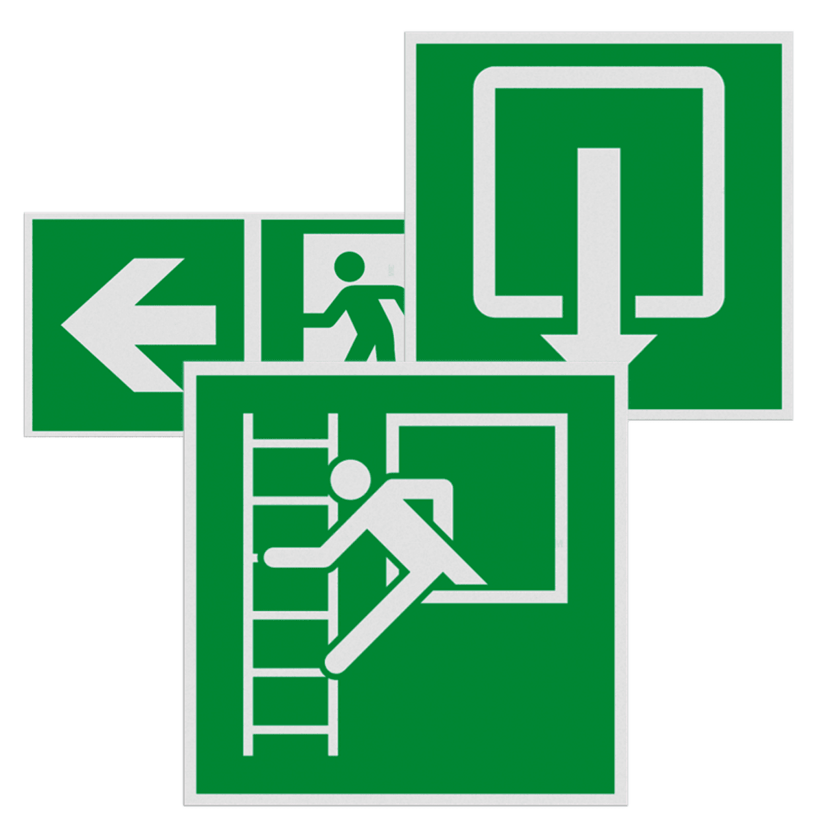 Vluchtrouteaanduidingen bordjes & stickers | Veiligheidsbord.nl