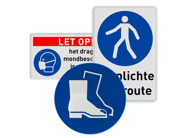 Gebodspictogrammen kopen? Reflecterend | Informatiebord.nl