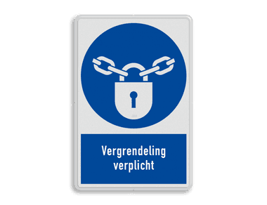 Gebodsborden kopen? Reflecterend | Veiligheidsbord.nl