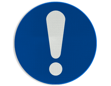 Gebodsborden kopen? Reflecterend | Veiligheidsbord.nl