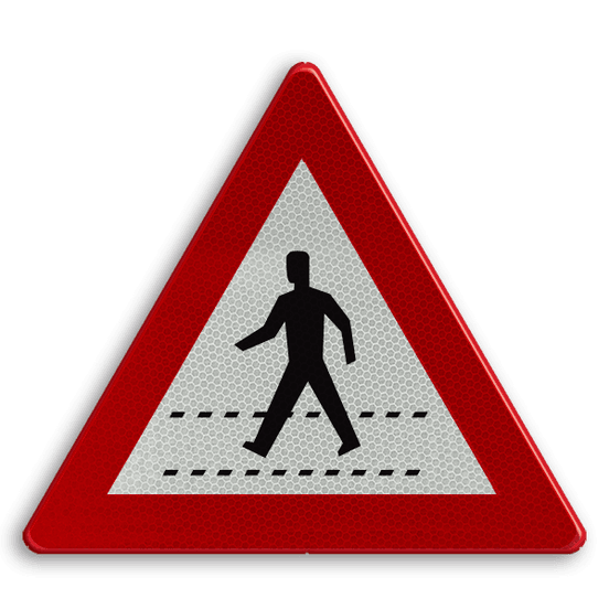 A21 - Oversteekplaats voor voetgangers - Officiële Belgische verkeersborden