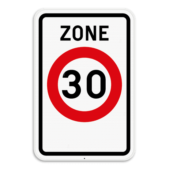 F4a - Zone 30 km/u. - Officiële Belgische verkeersborden F4a - Zone 30 km/u. - Officiële Belgische verkeersborden