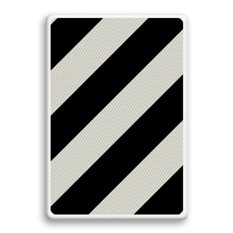 Verkeersbord BB04 Uitvoegstrook versmalt of kort Kopen? Bestel hier!