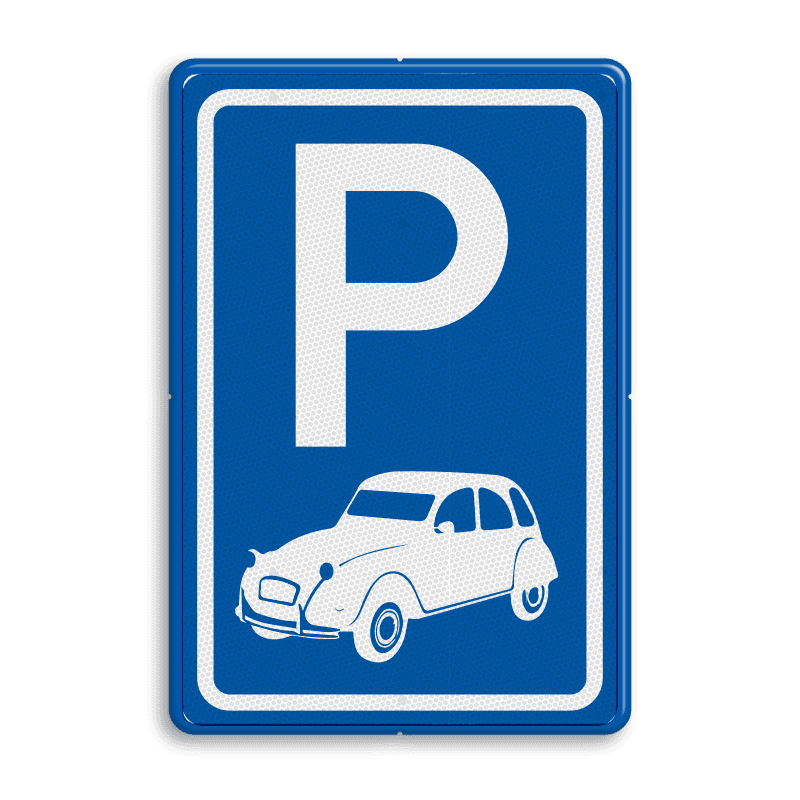 Verkeersbord Parkeren 2CV kopen? Eend - Citroen | Bestel hier!