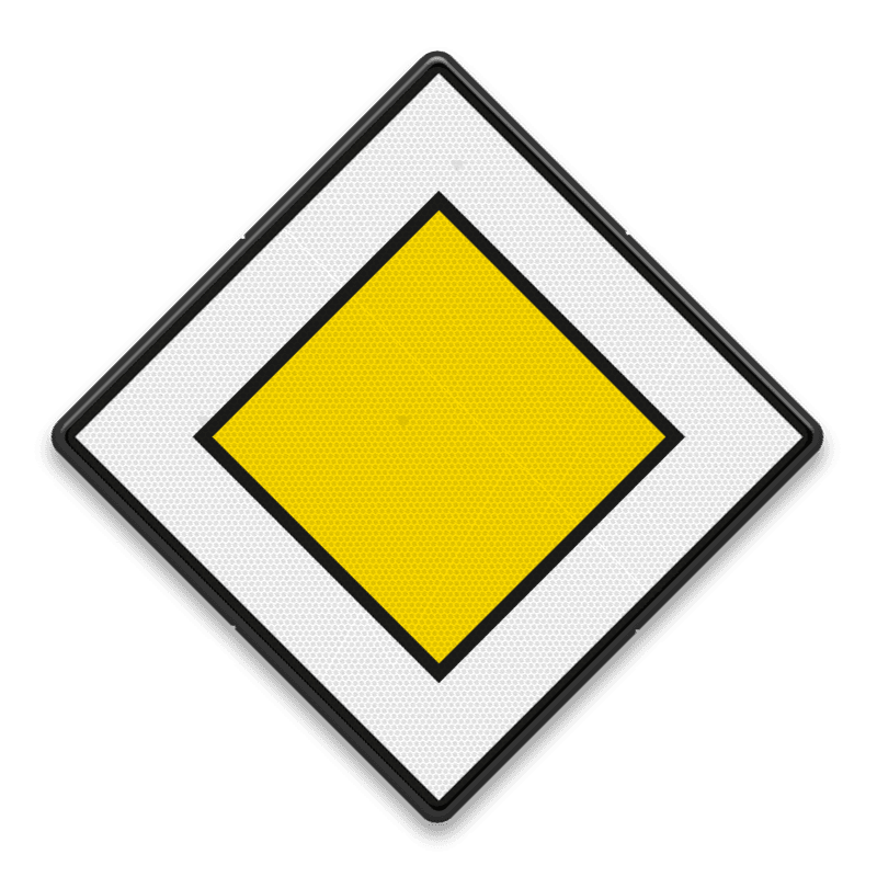 B01 - Voorrangsweg - Officiële verkeersborden