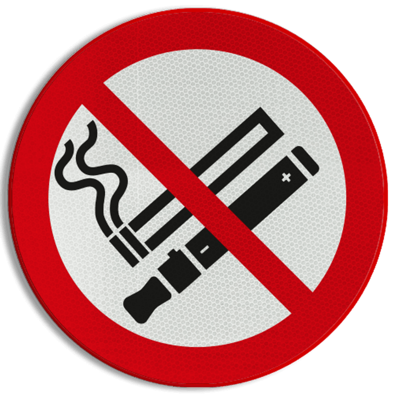 Verbodsbord Pictogram Verboden te roken met e-sigaret kopen? Bestel!