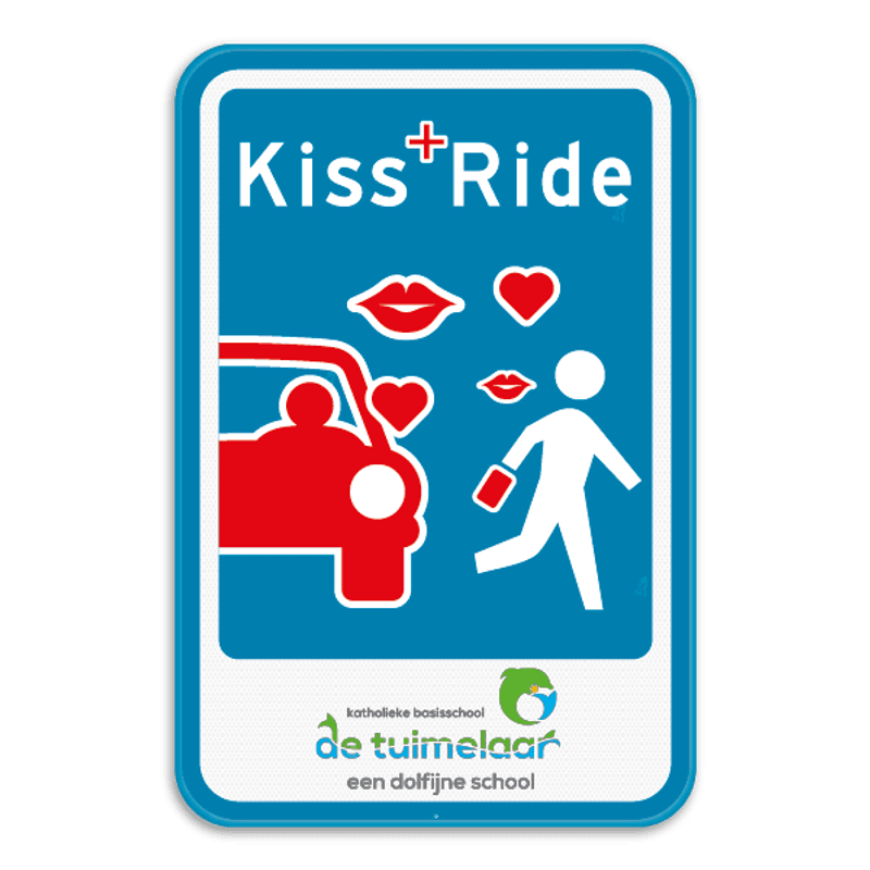 Kiss+Ride bord | Eigen ontwerp | Snel geleverd! | Verkeersbord.be