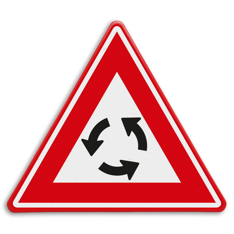 Verkeersbord waarschuwing let op rotonde RVV J09 Kopen?