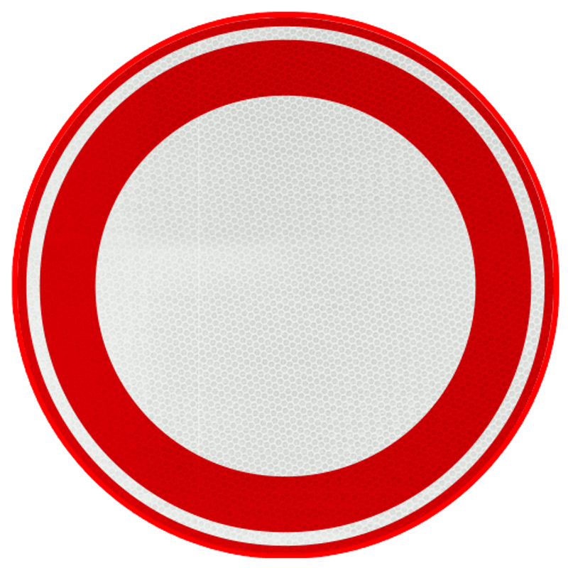 Bord verboden voor alle verkeer RVV C01 Kopen? Bestel nu online!