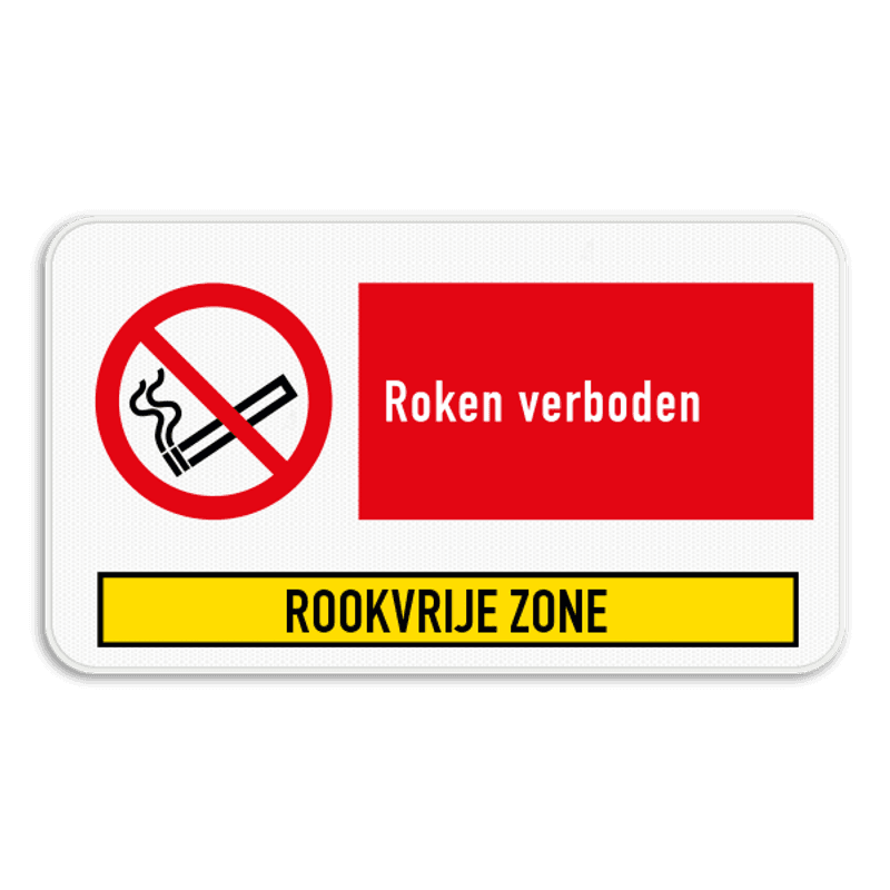 informatiebord - roken verboden - Rookverbod / Toelating - Veilige en ...