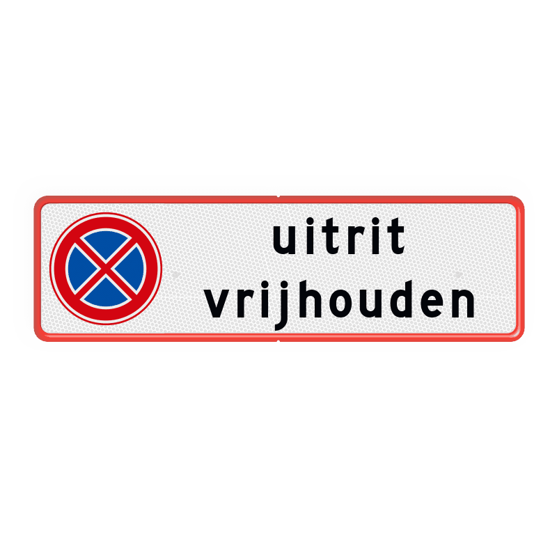 Uitrit vrijlaten bord kopen? Reflecterend verkeersbord