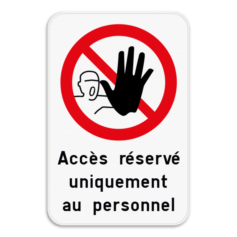 Informatiebord enkel bevoegd personeel | Bestel hier!