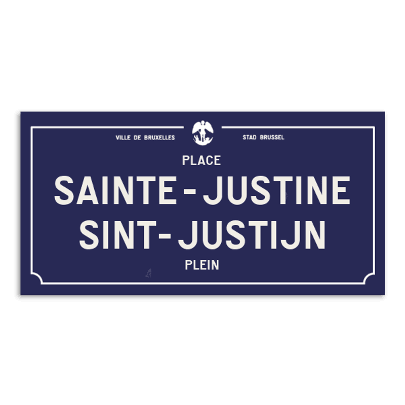Une plaque de rue 'Bruxelloise' en aluminium ? Créez la votre ici
