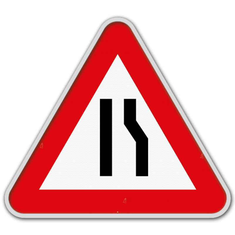Achetez un panneau G2000 A7c Rétrécissement de la chaussée à droite