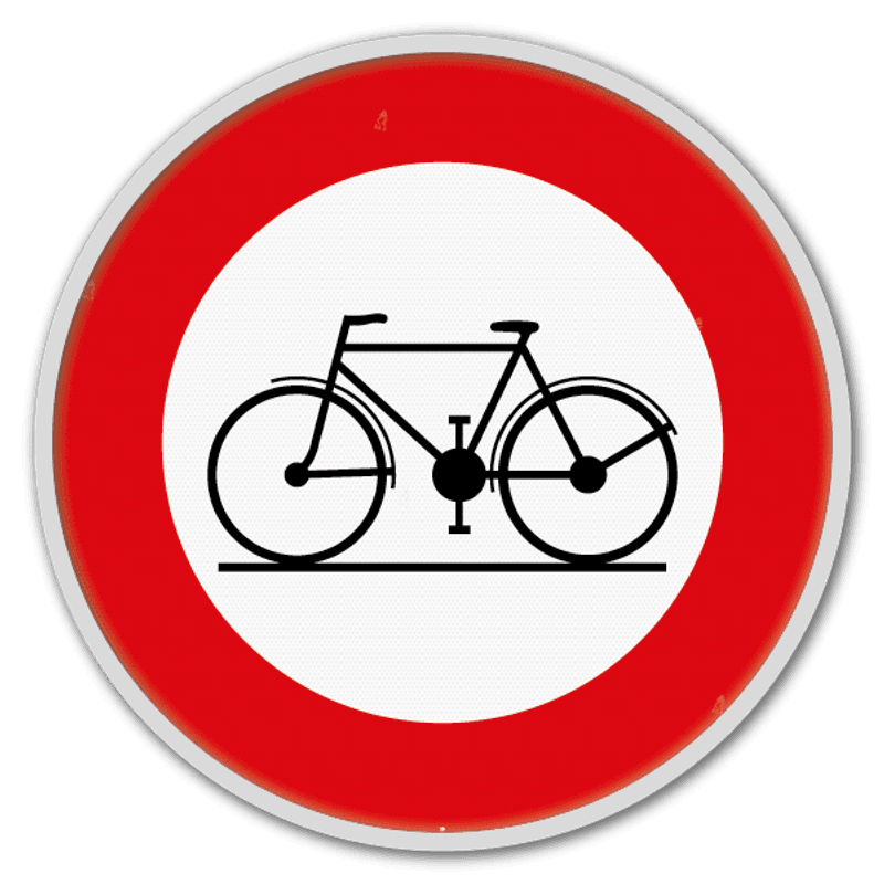 Achetez un panneau routier G2000 C11 Accès interdit cycles