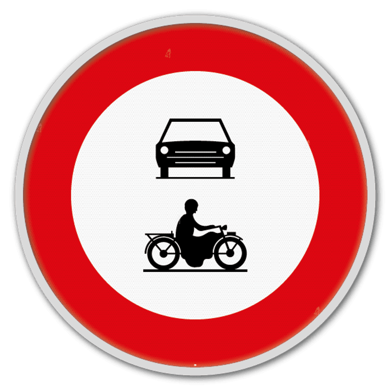 Achetez un panneau G2000 C5 - C7 Interdit aux voitures et motos