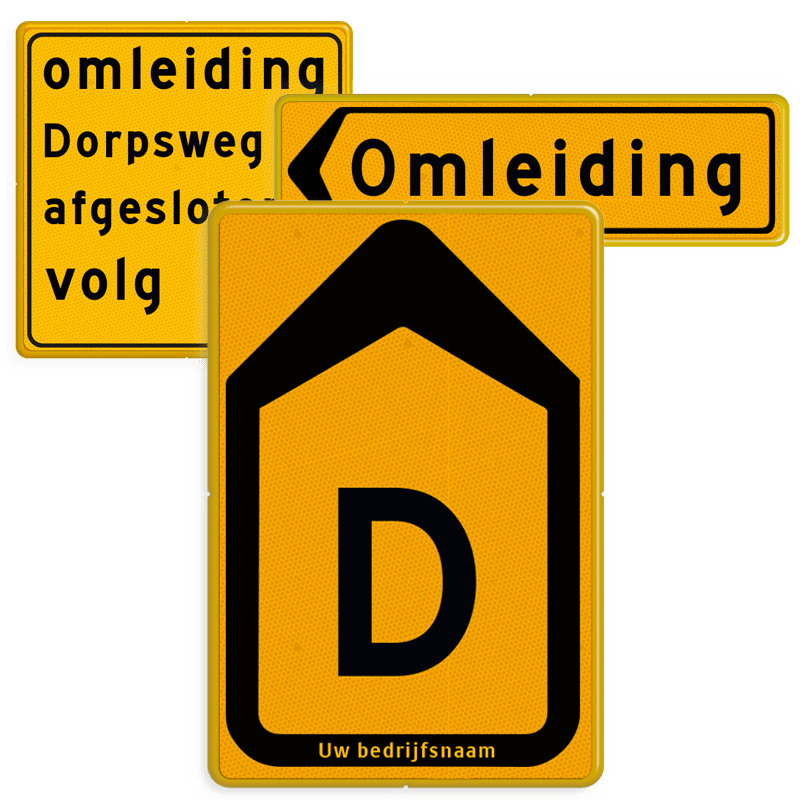 Tijdelijke verkeersborden en omleidingsborden | Ontwerp online