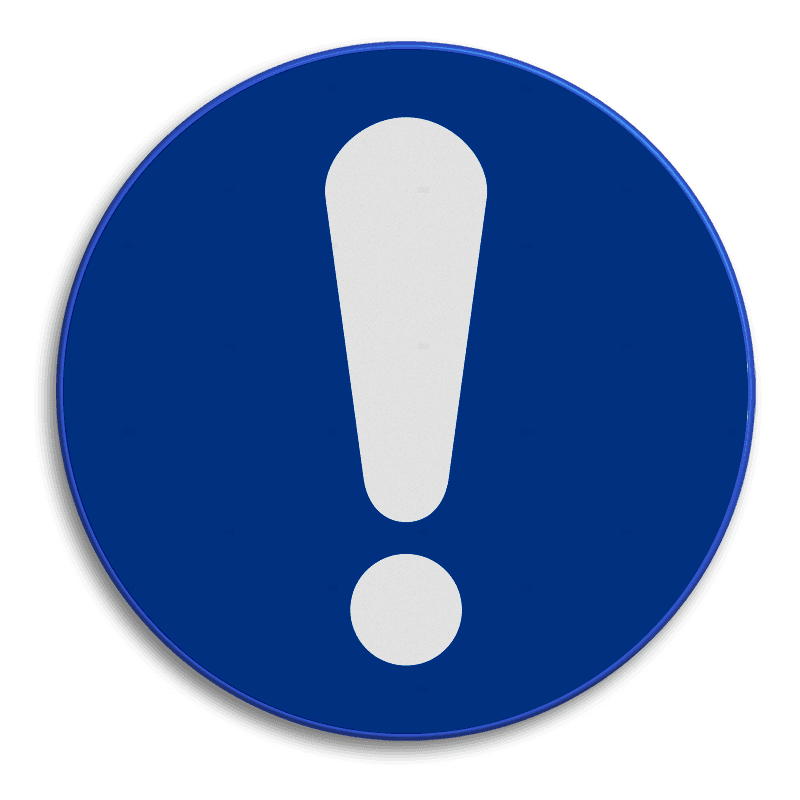 Veiligheidspictogram - Opgelet - M001 - Gebodspictogrammen ...