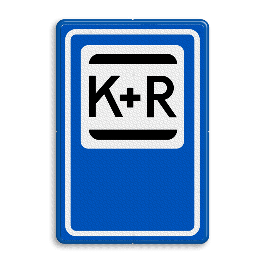 Blauw verkeersbord K+R Kiss & Ride kopen? Bestel hier!