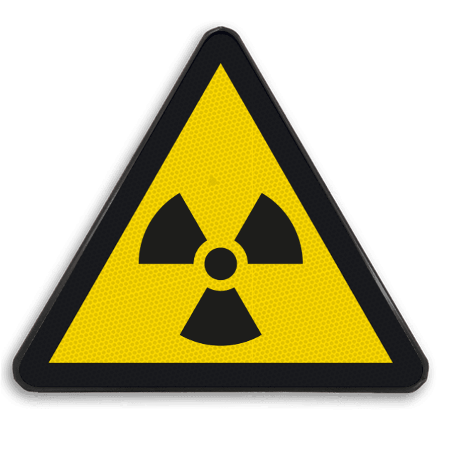 Veiligheidsbord W003 - Gevaar voor radioactief materiaal - Officiële ...