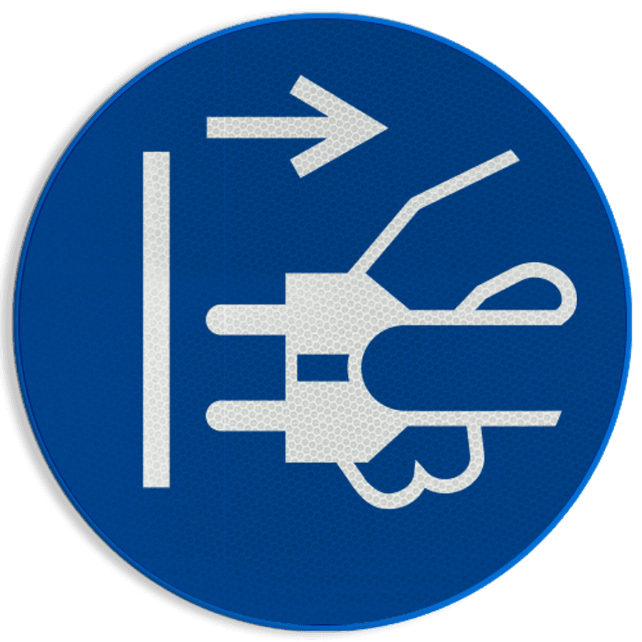 Betekenis Veiligheidsbord M006 - Uit stopcontact halen alvorens ...