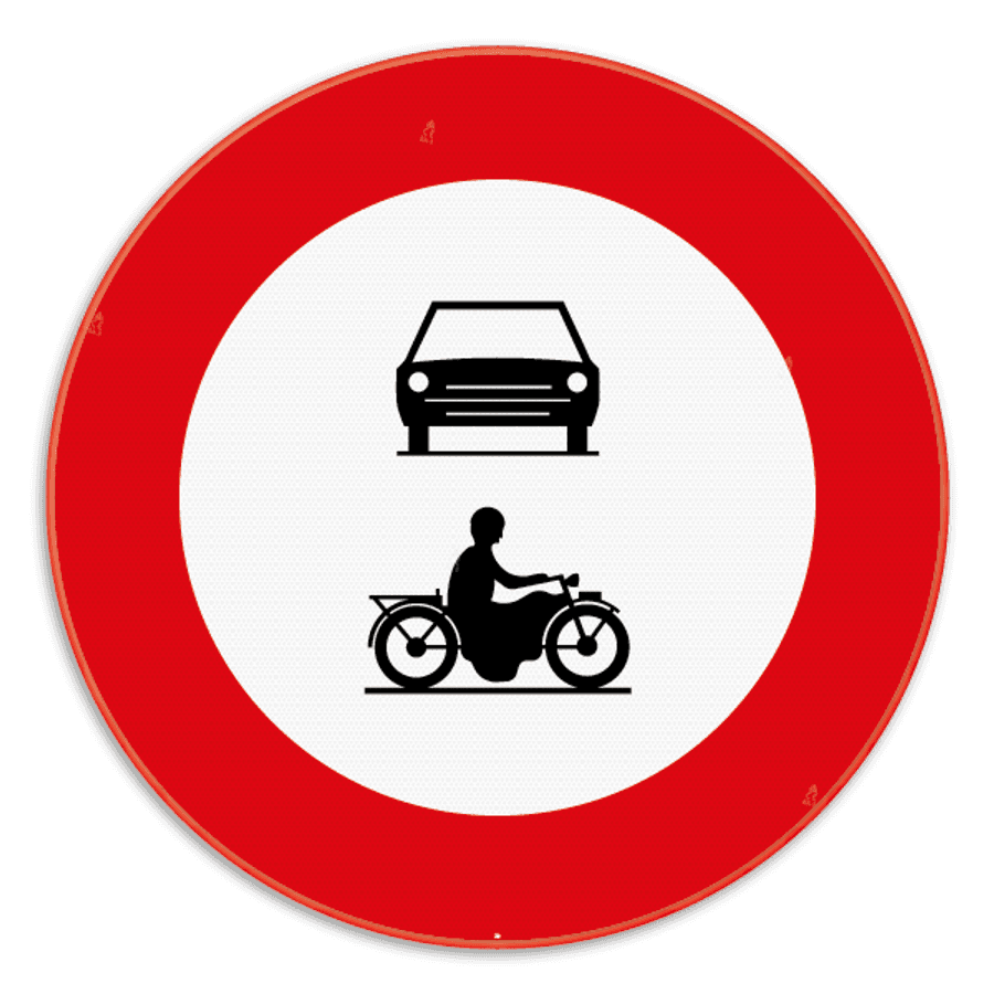 Betekenis Verkeersbord C5-C7 - Verboden toegang voor bestuurders van ...