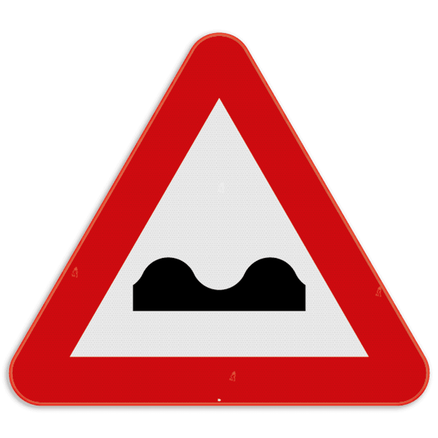 Signification Panneau de signalisation A13 - Cassis ou dos d'âne