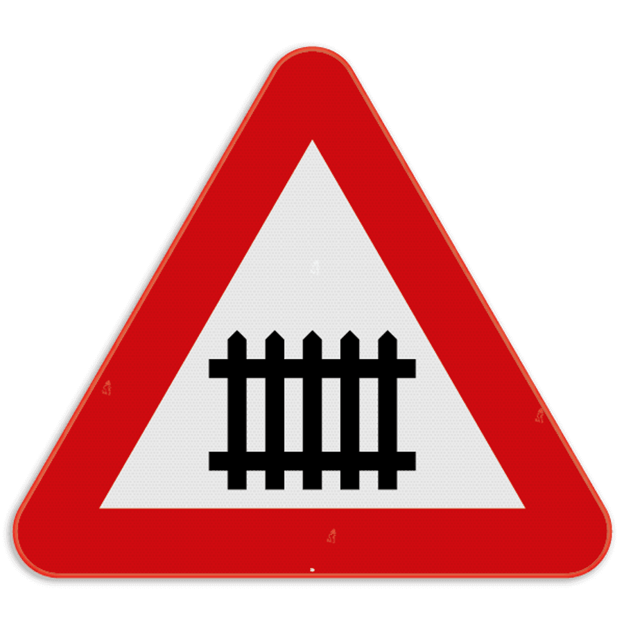 Verkeersbord A41 overweg met slagbomen Kopen? Bestel hier online!