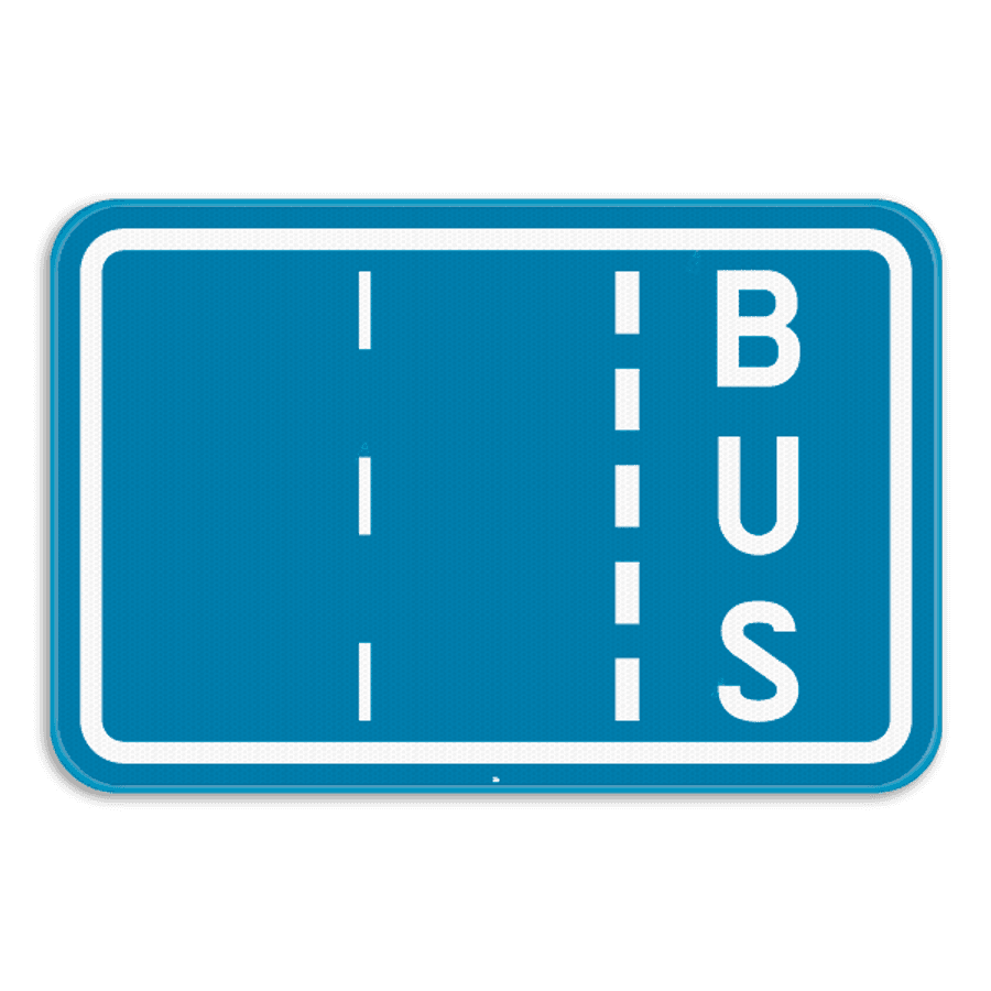 Signification Panneau de signalisation F17 - Indication des bandes de ...