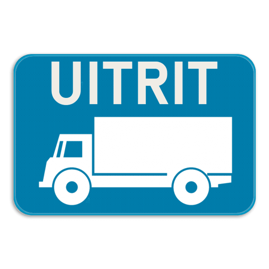 Betekenis Verkeersbord GIII - Opgepast uitrit. | Verkeersbord.be