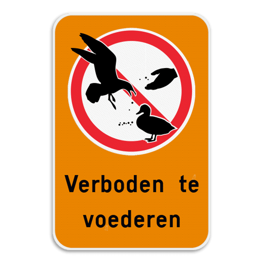 Informatiebord - Verboden te voederen - Regelgevingsborden op maat ...