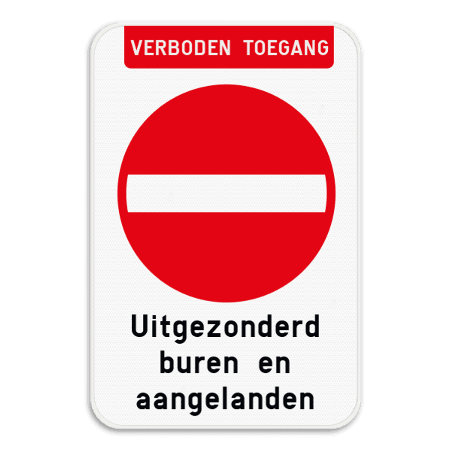 Bord Verboden toegang - C1 - (Verboden) Toegangsborden ...