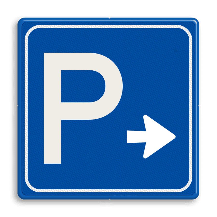 Parkeerbord met pijl reflecterend online kopen | Informatiebord.nl