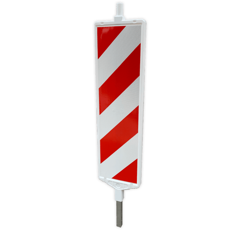 Verticale baken la1+lb1 kunststof reflecterend gerecycled baakvoet