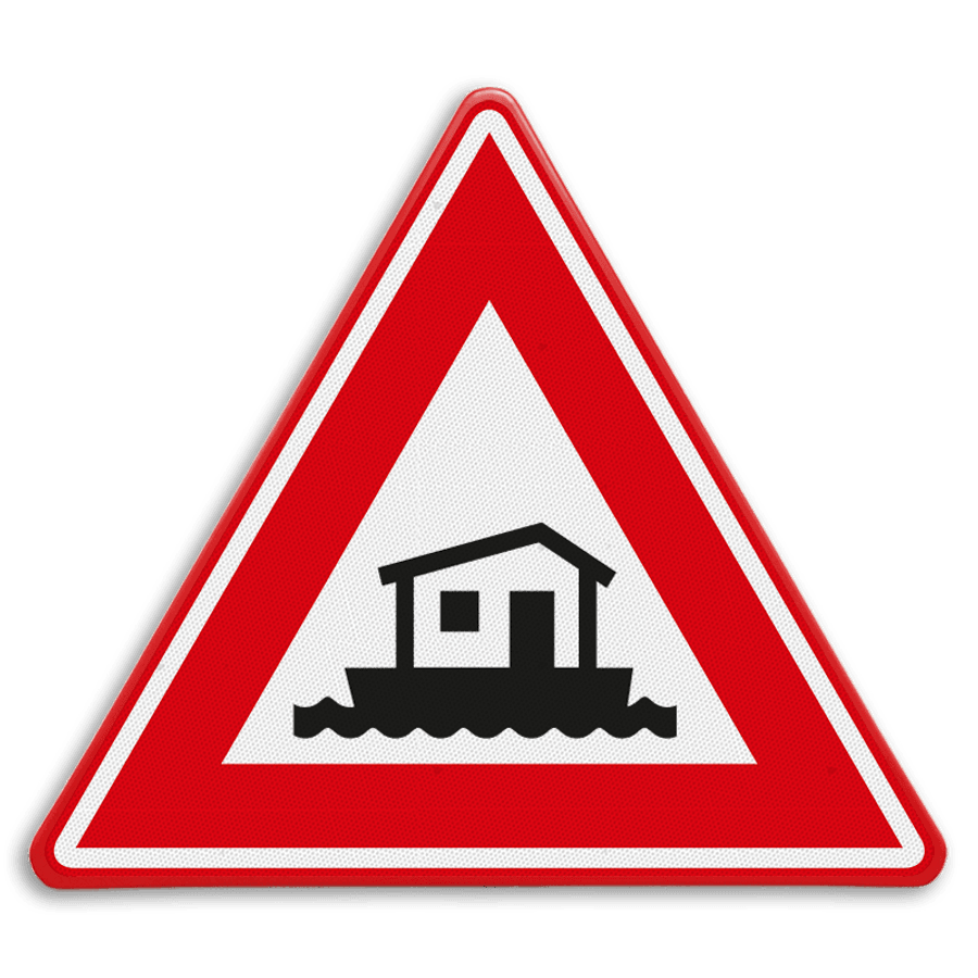 Verkeersbord let op woonboten Kopen? Bestel online!