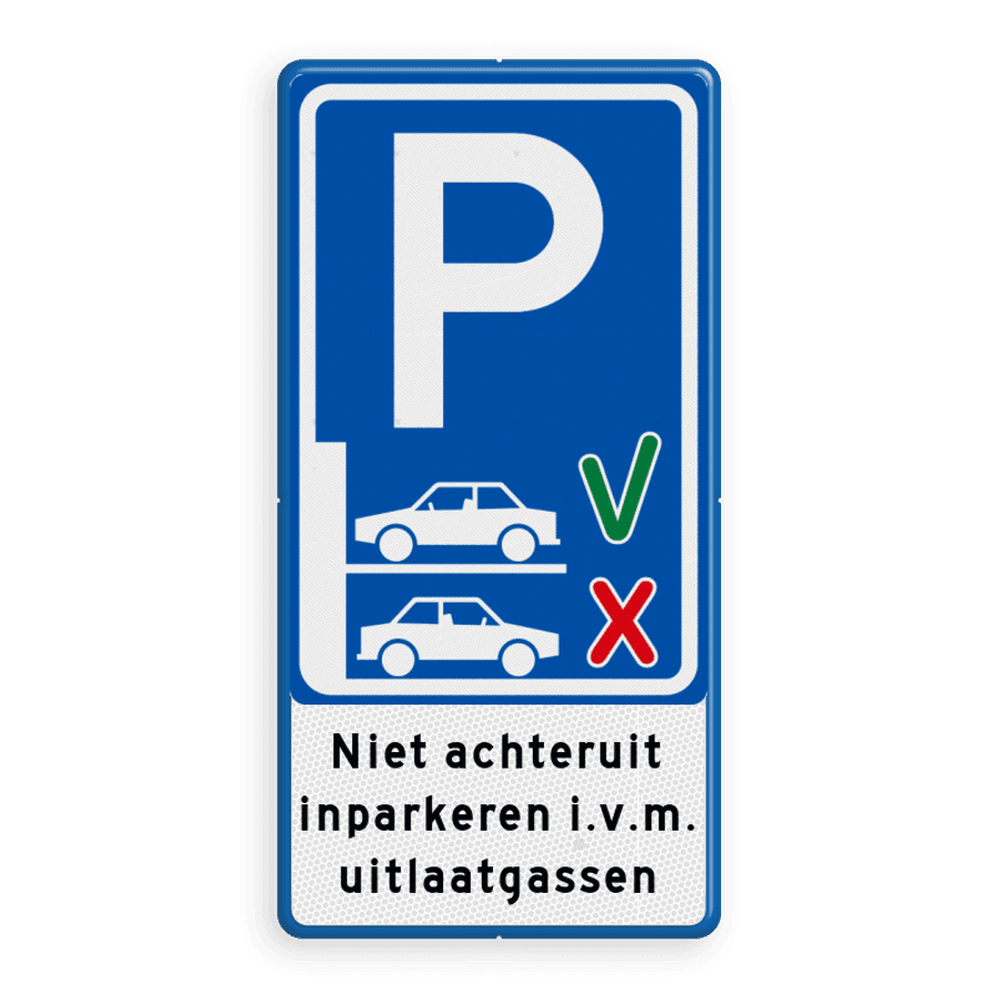 Parkeerbord vooruit inparkeren verplicht | Bestel hier!