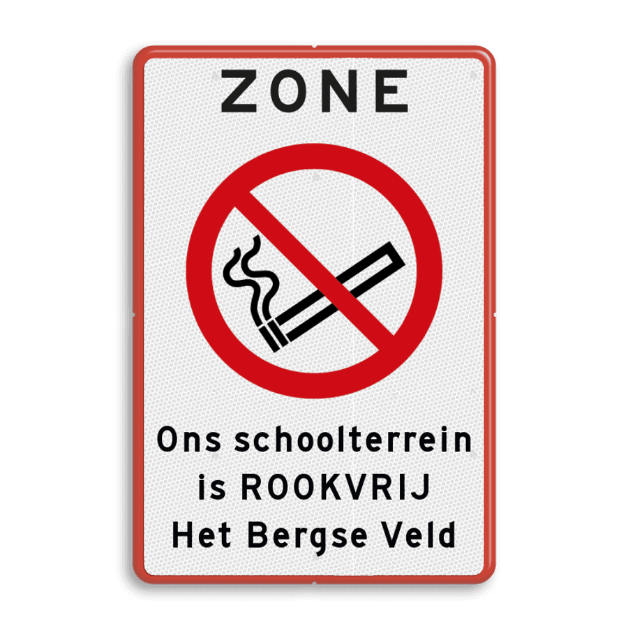 Verbodsbord Roken verboden voor ROOKVRIJE terrein | Bestel nu!