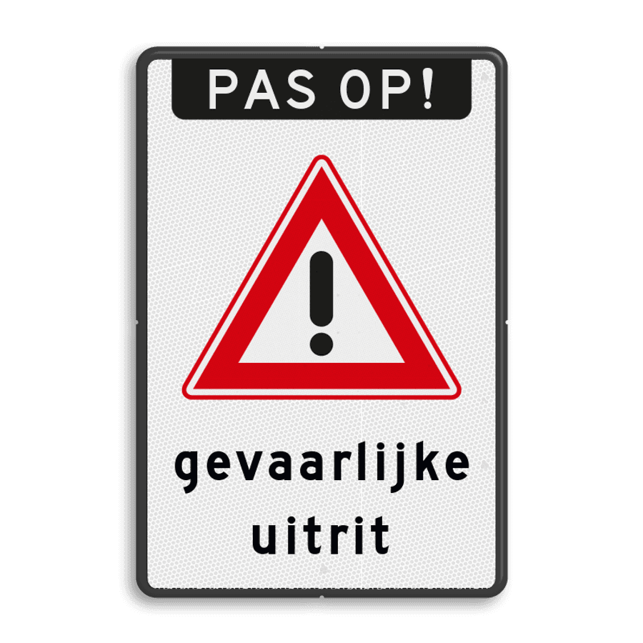 Bord pas op gevaarlijke uitrit reflecterend kopen? Bestel online!